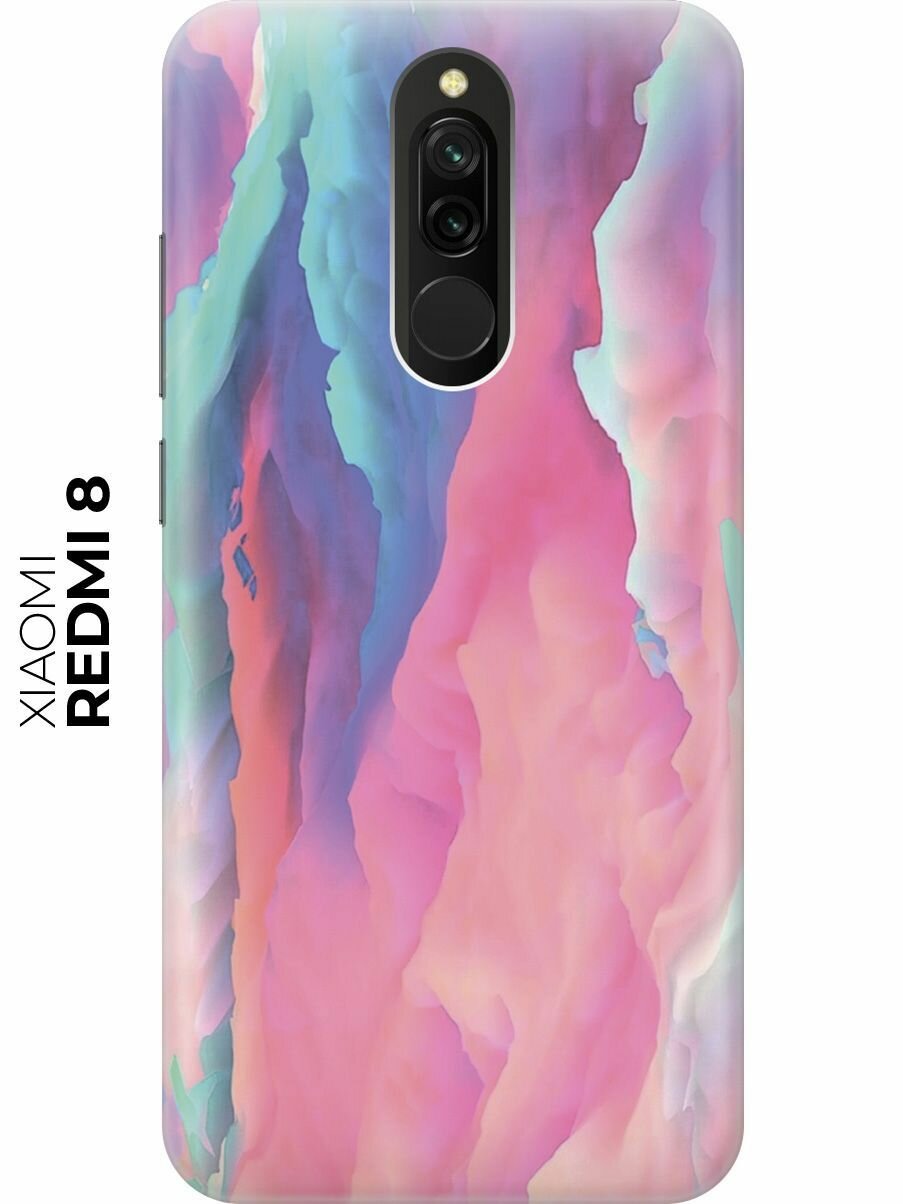 Силиконовый чехол Розово-голубые облака на Xiaomi Redmi 8 / Сяоми Редми 8