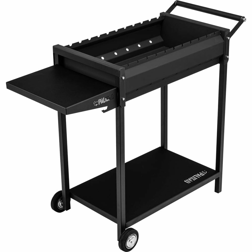 Сварной мангал на колесах PALISAD Campingх152/805мм, сталь 2 мм, кочерга 662x390, для приготовления мяса