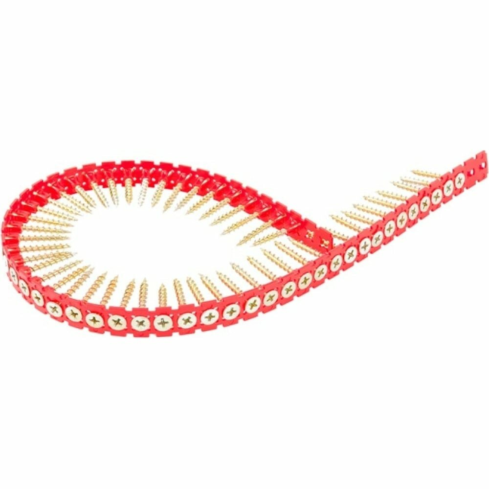 Оцинкованные саморезы для гипсокартона/дерева в ленте FIXPISTOLS F-SWY 1000 шт, 3.5х32 мм