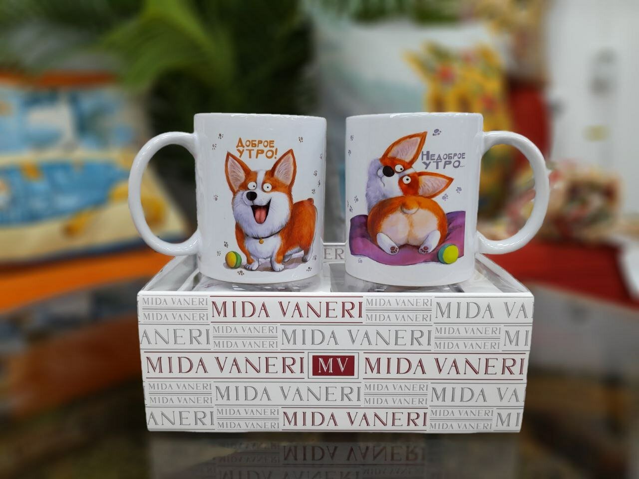 Набор кружек "Корги", 2 штуки, объем 300мл MIDA VANERI