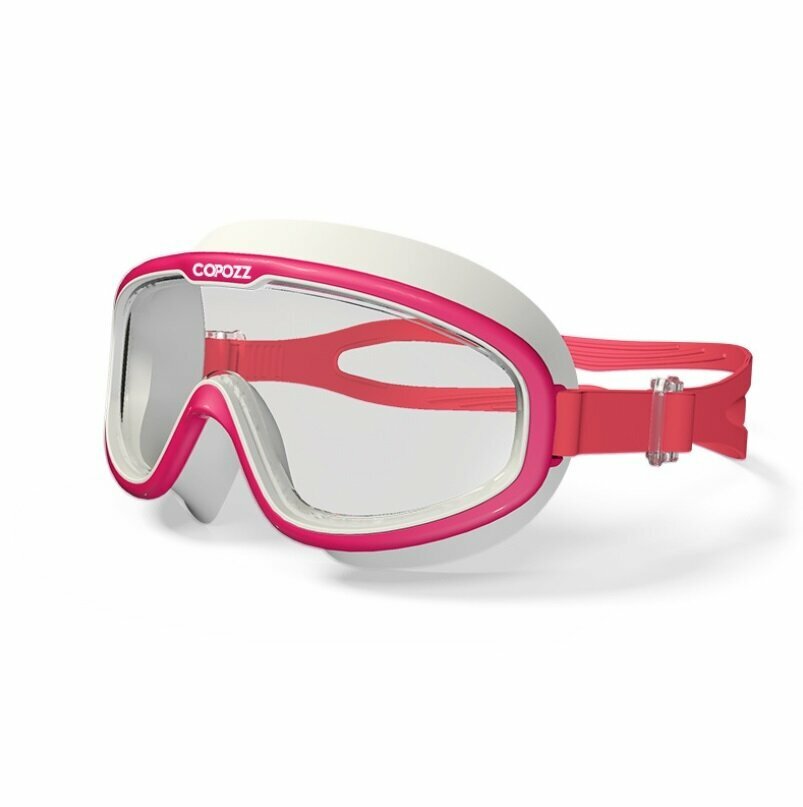 Очки-полумаска для плавания детские COPOZZ YJ-3914 Red/White