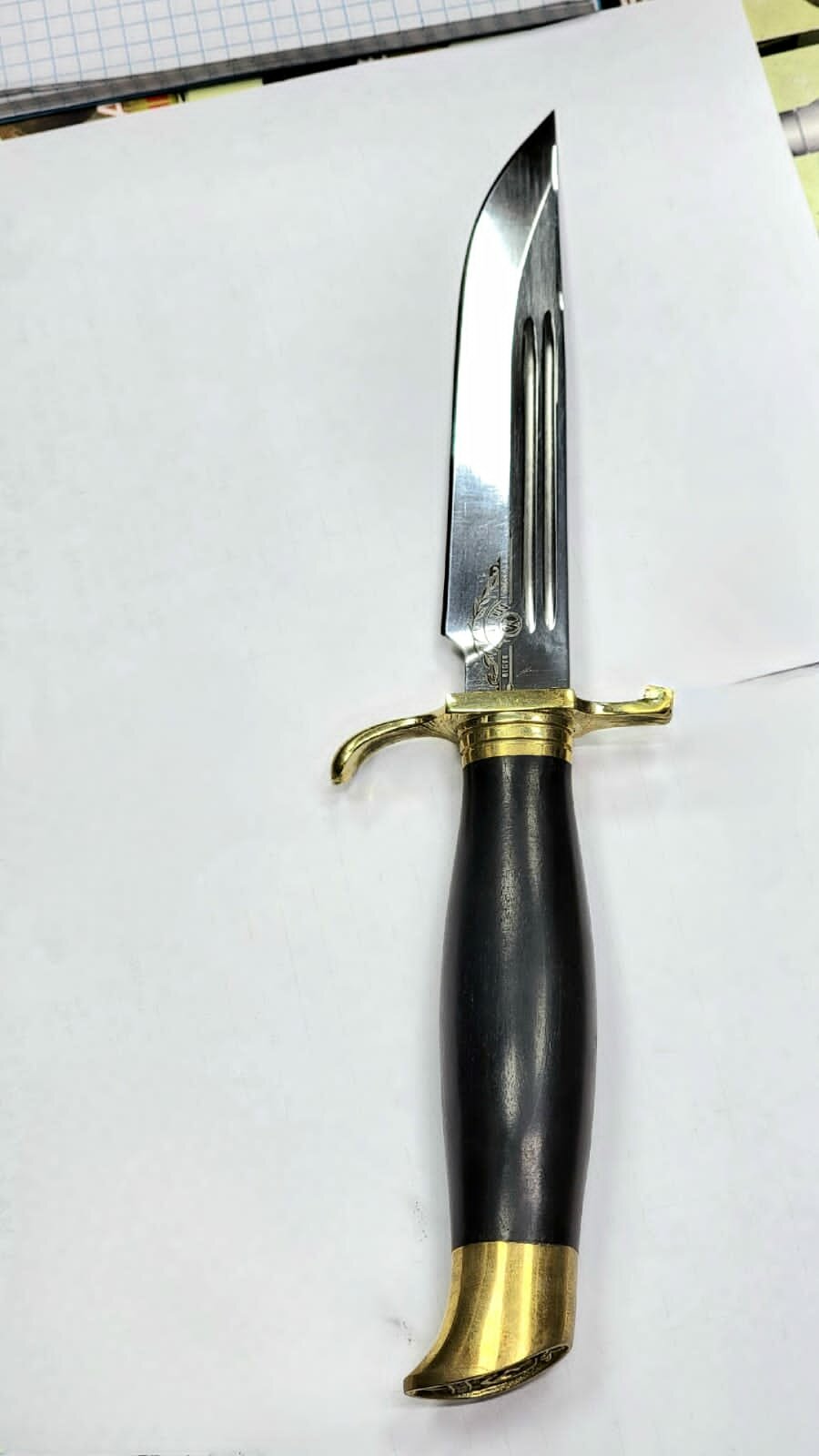 Нож фиксированный клинок финка НКВД звезда , туристический с чехлом (модель 7)