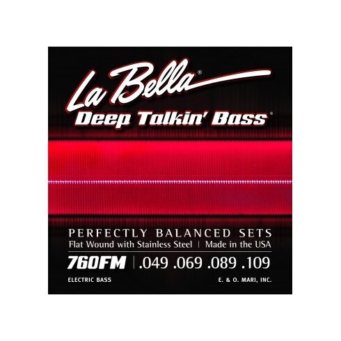 Струны для бас-гитары La Bella 760FM Deep Talking Bass 49-109