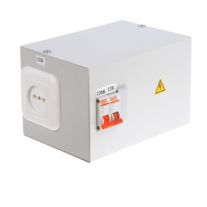 Ящик с понижающим трансформатором TDM ЯТП-0,25 220/12 серый