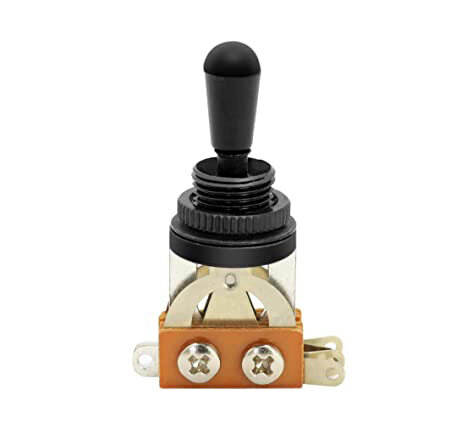 Переключатель 3х позиционный Paxphil TGS102-BK/BK Les Paul, чёрный