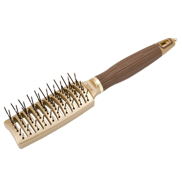 Щетка для волос OLIVIA GARDEN EXPERT STYLE VENT Nylon Bristles Gold Brown
