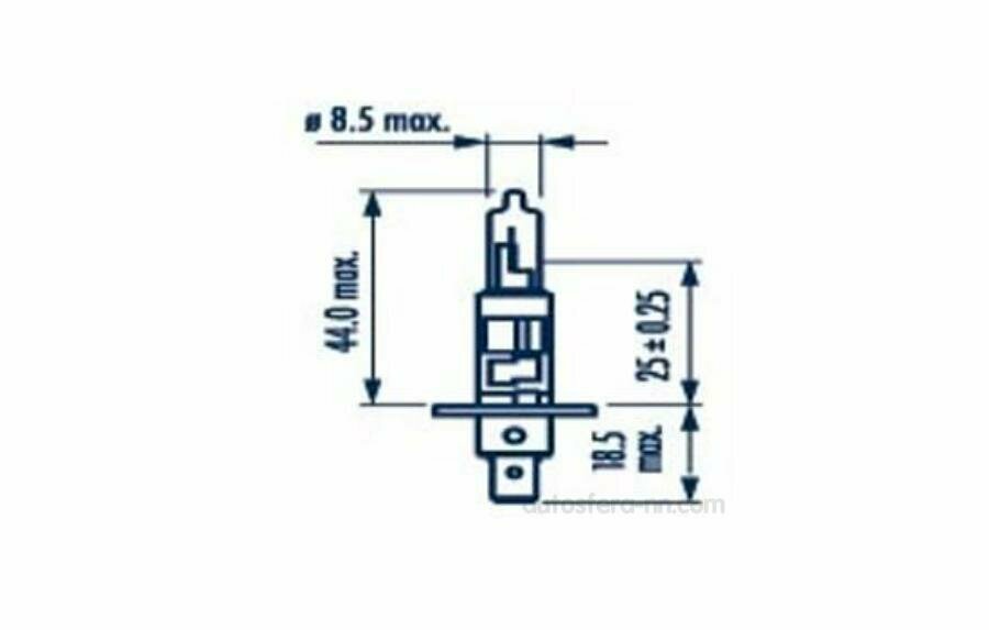 NARVA 480682100 Лампа H1 Range Power 150