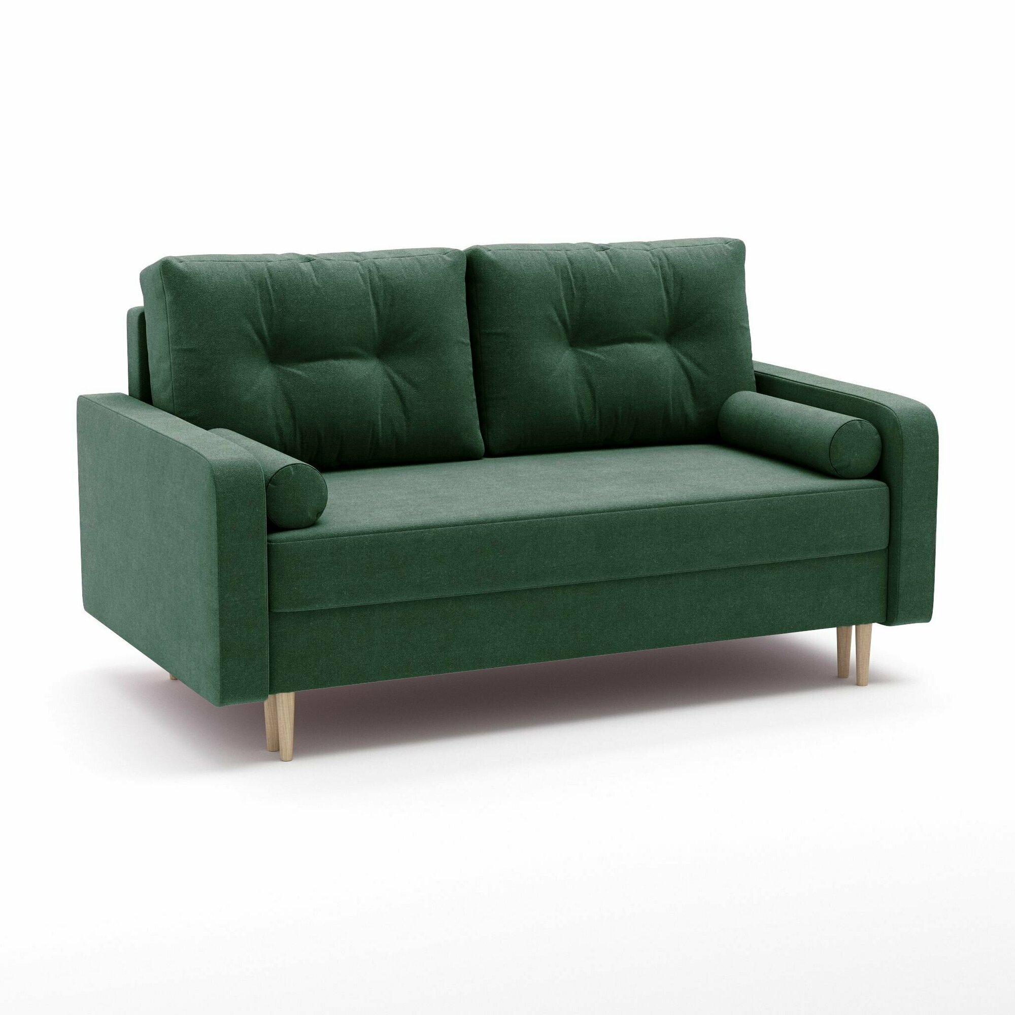 Диван-кровать малышка Дэйо, двухсекционный МТД, 150x190 см спальное место, микровельвет, без ящика для хранения