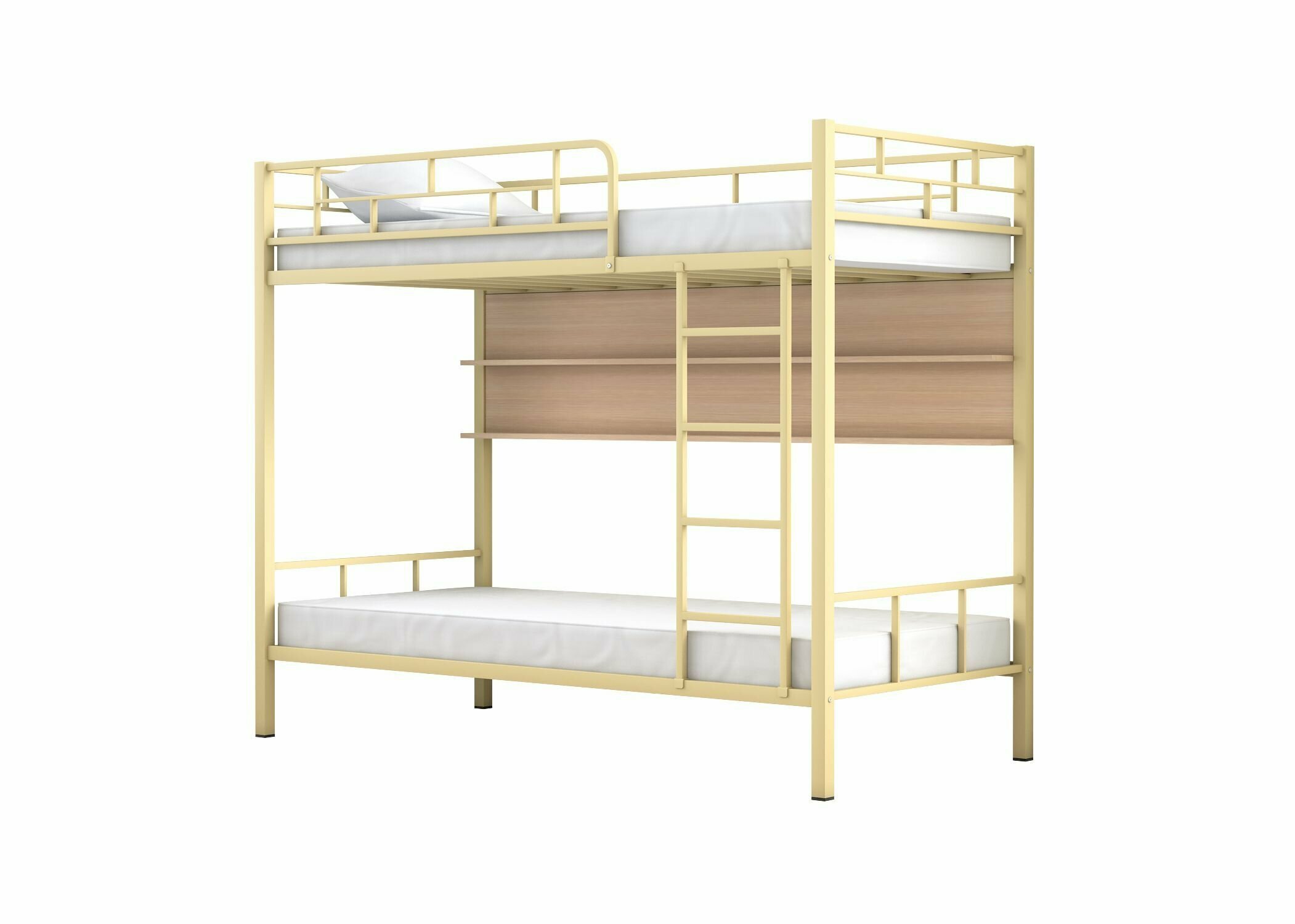 Двухъярусная кровать Ницца Слоновая кость полка Дуб молочный