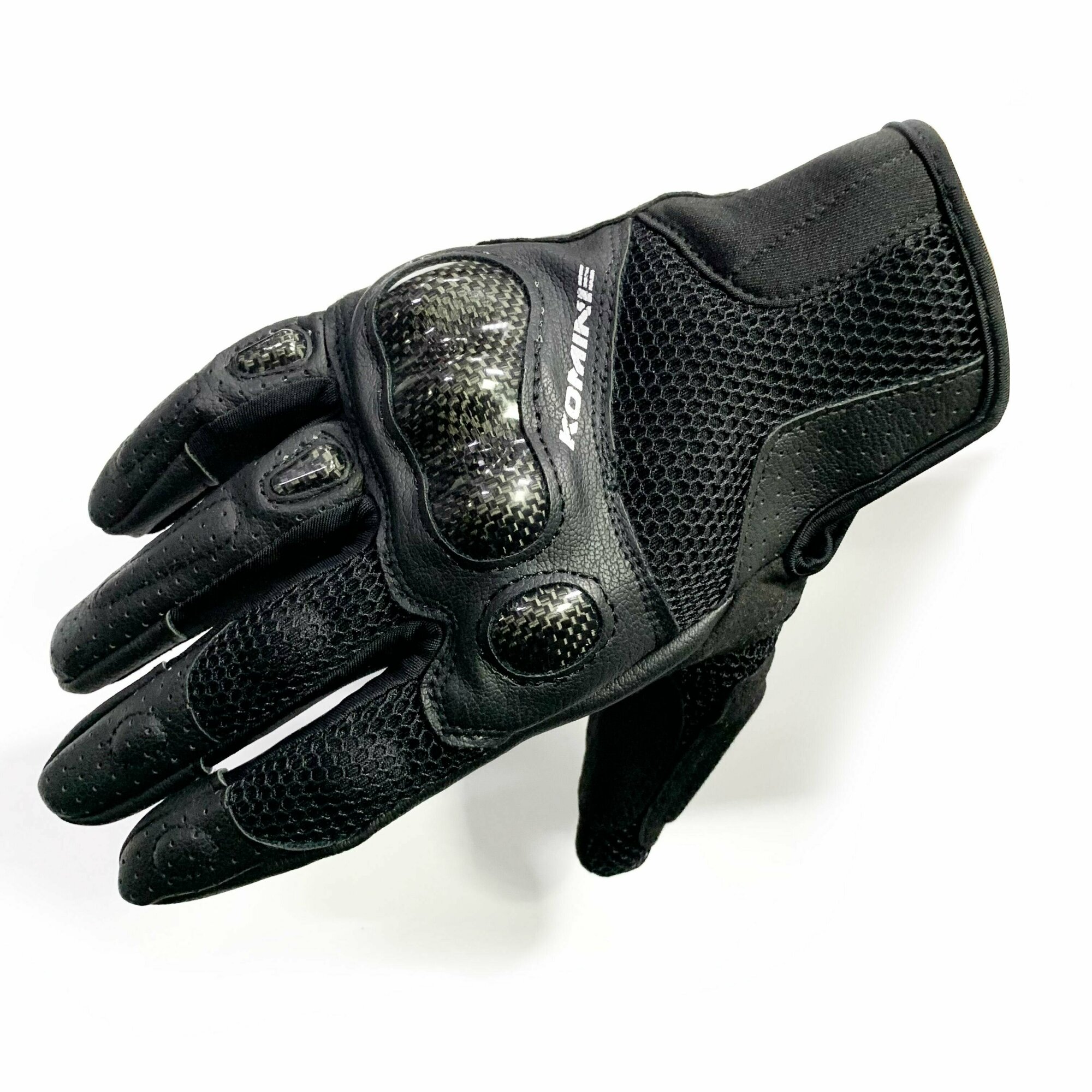 Мотоперчатки кроссовые Komine GK-197 Black кожа L