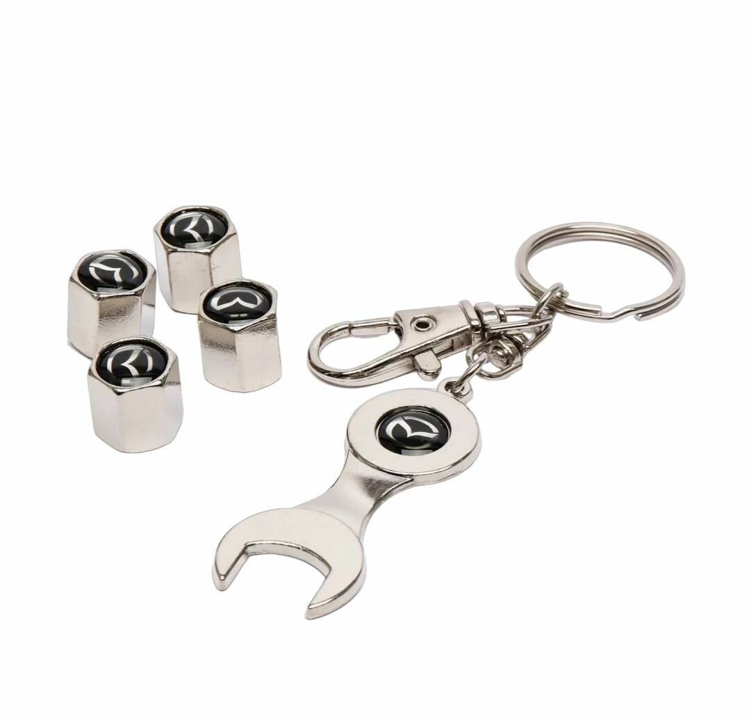 Колпачки на ниппель с ключом MAZDA 4шт.