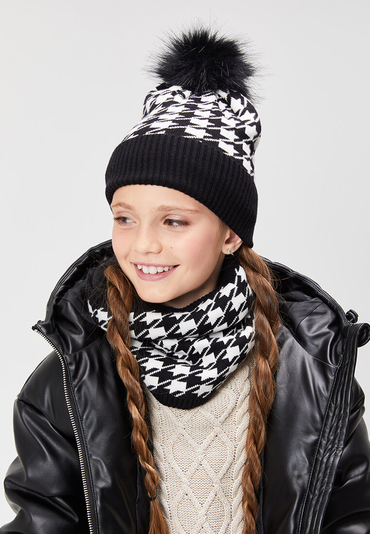 Шапка-бини для девочек