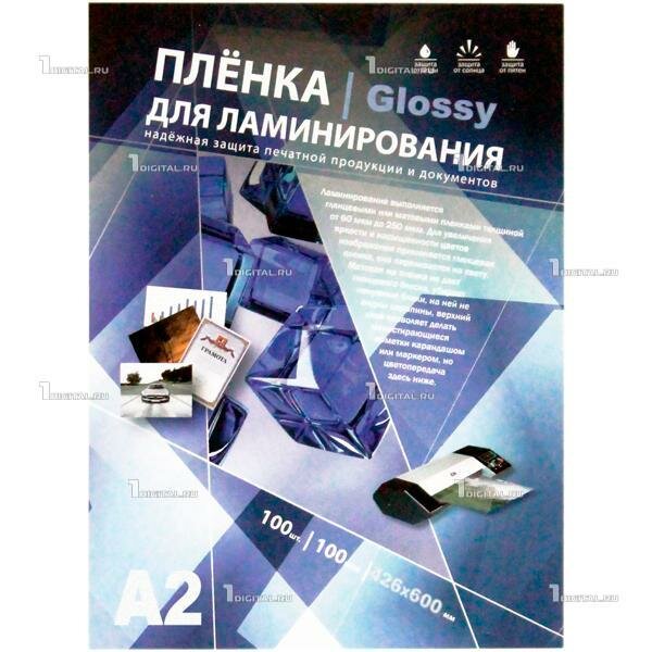 Плёнка для ламинирования Bulros A2 (426x600 мм), 100 мкм, глянцевая, 100 шт.