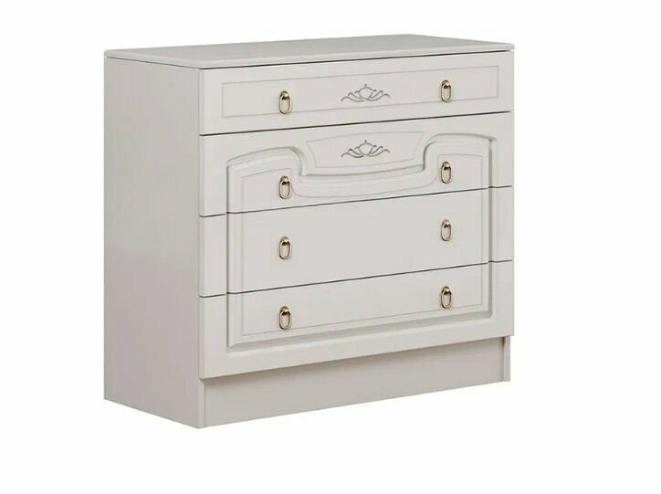 Комод Александрина (Белый глянец холодный, белый)