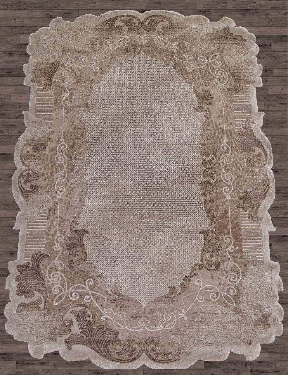 Ковер турецкий на пол в гостиную в спальню 234х340 см современный ворс 10 мм 254635 Kover-Russia