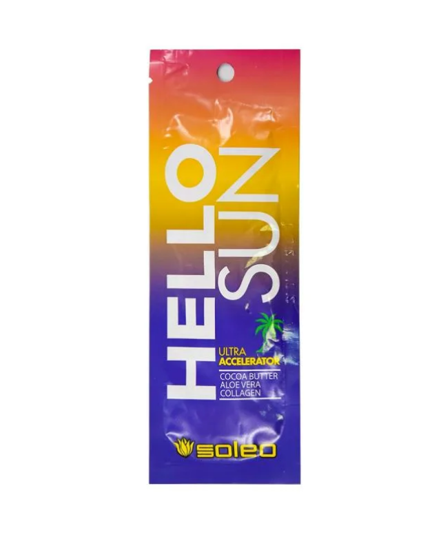 Крем ультра-ускоритель для загара с масло какао Soleo HELLO SUN 15 мл