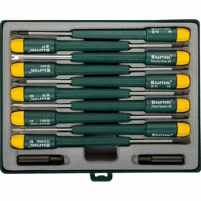 Отверток набор 25616-H12 для точных работ и телекоммуникационного оборудования X-Telecom 12 шт. KRAFTOOL