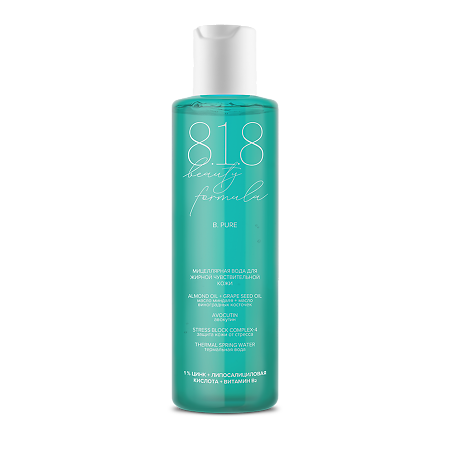 818 Бьюти формула/818 beauty formula estiqe вода мицеллярная д/жирной чувствит кожи 200мл