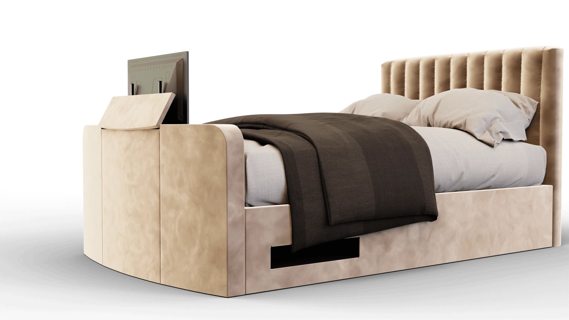 Кровать со встроенным ТВ Гера