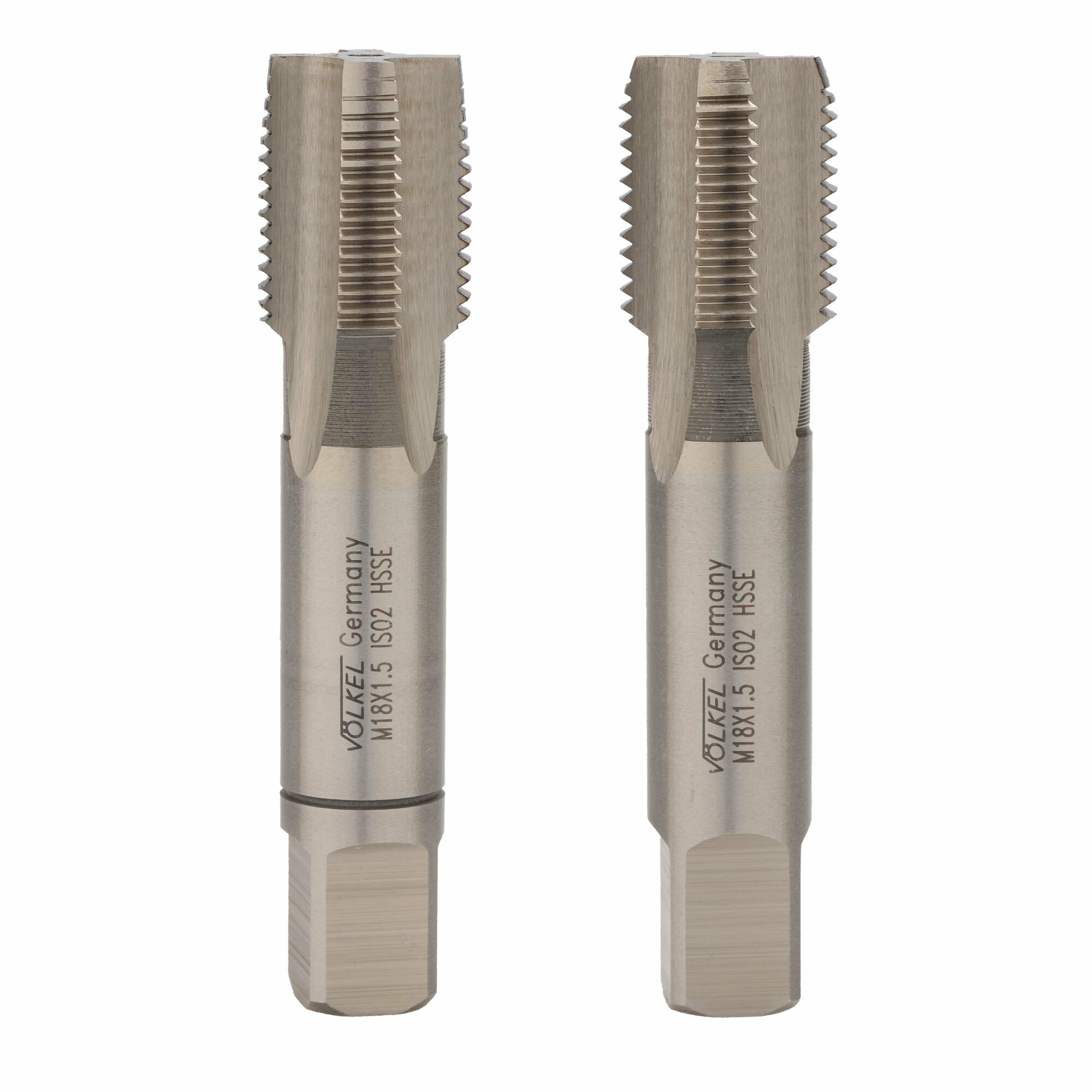 Набор метчиков 2шт Volkel HSSE DIN2181 6h метрическая резьба М18х1,5 56372