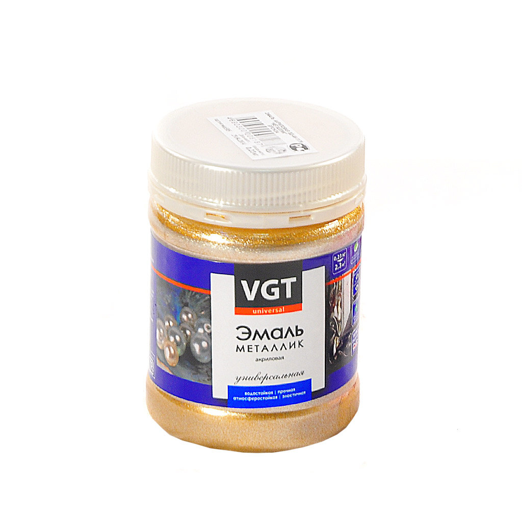 Эмаль VGT, ВД-АК-1179 Металик, универсальная, акриловая, бронза, 0.23 кг