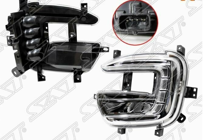 Фара противотуманная RENAULT KAPTUR 16- LH LED с ДХО