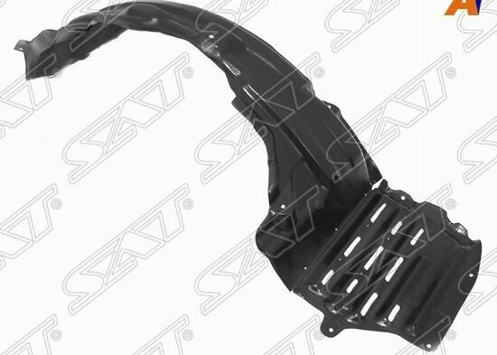 Подкрылок SAT, для Mitsubishi Lancer VIII, передний, левый, черный