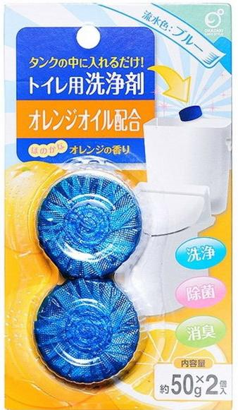 Okazaki Таблетки для сливного бачка с апельсиновым маслом 50 гр 2 шт