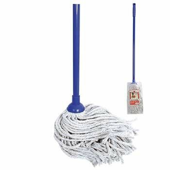 Home Queen Швабра для пола Профи моп с веревочной насадкой из хлопка