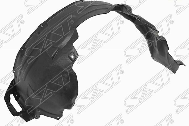 Подкрылок SAT, для Haval F7, F7x, черный, передняя установка