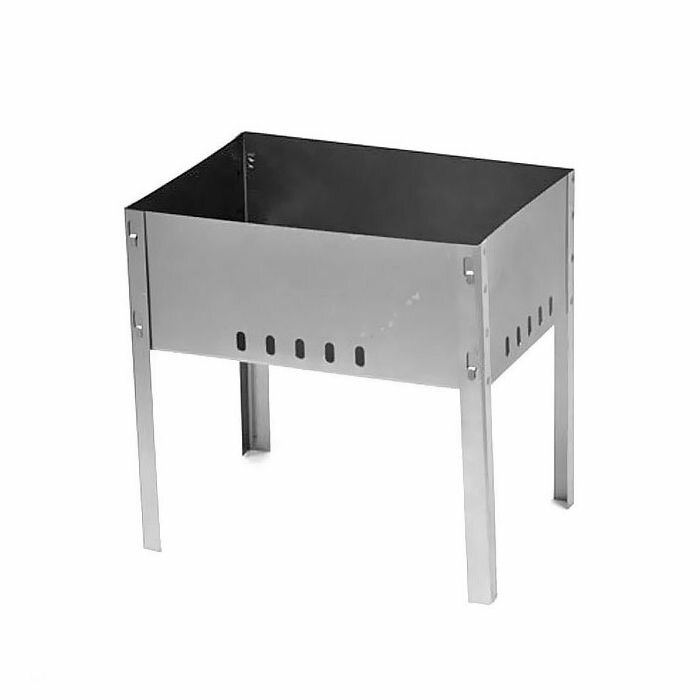 Мангал разборный из стали , 350х250х350 сталь 0,4 мм `Искорка`