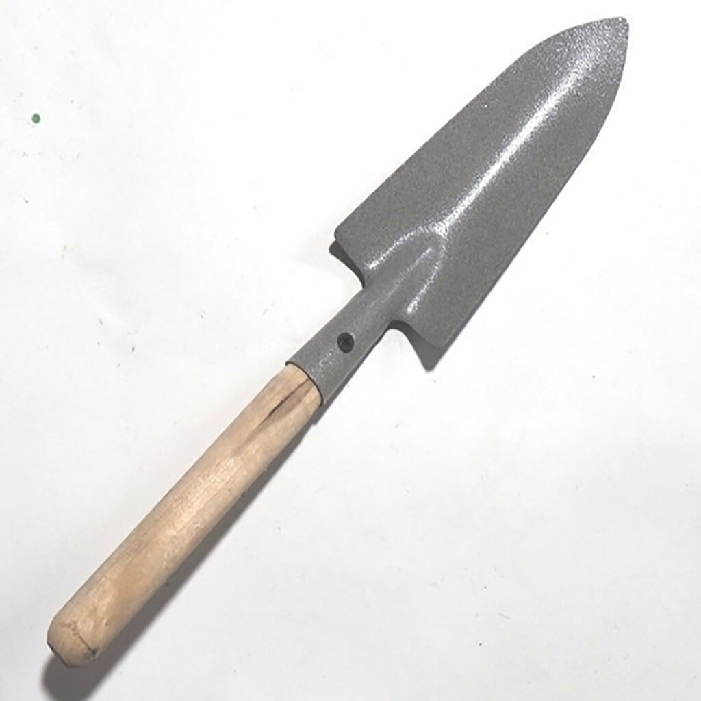 Совок посадочный металлический для пикировки растений деревянная ручка