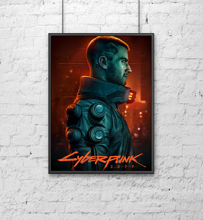 Постер для интерьера на стену (30х40 см). Киберпанк 2077 - Ви (Cyberpunk 2077 - V) / постеры картины для интерьера, постеры для интерьера, постер на стену, картина на стену, картина в комнату, плакат, декор и интерьер