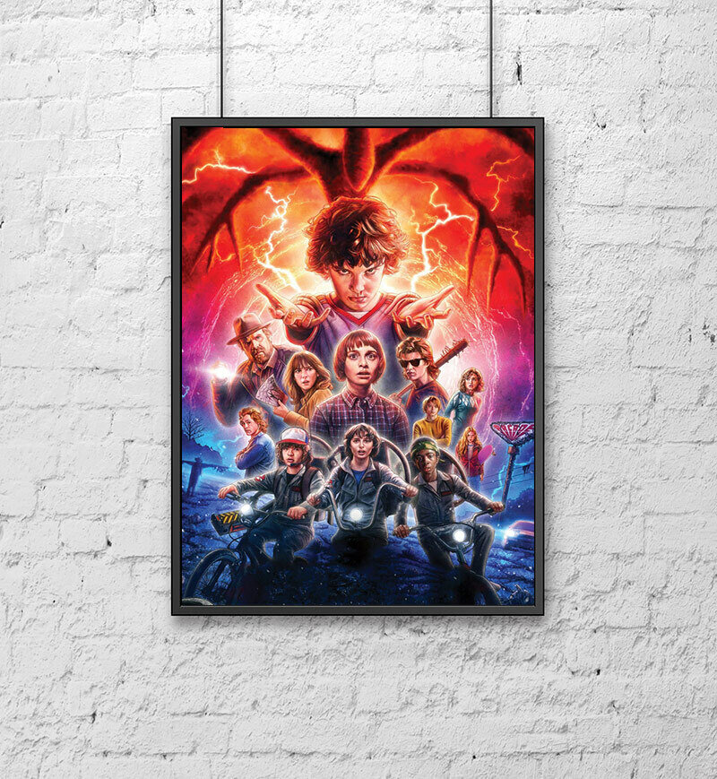 Постер для интерьера на стену (50х70 см). Сериал Очень Странные Дела (Stranger Things)