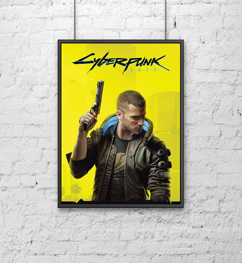 Постер для интерьера на стену (30х40 см). Игра Cyberpunk 2077 (Киберпанк 2077)