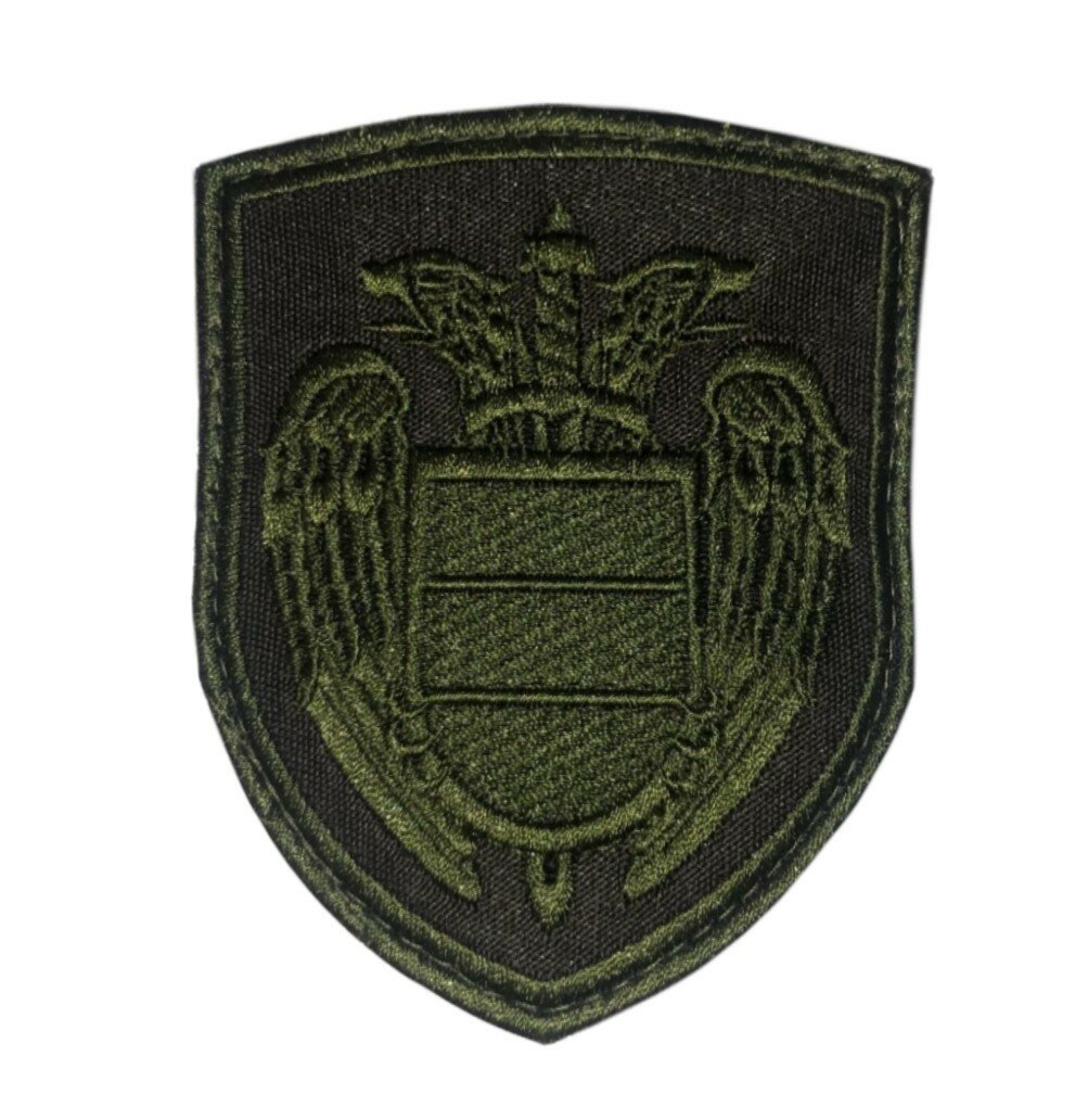 Шеврон на рукав Фсо полевой (тк. оливковая и нить) с липучкой 8х9 см