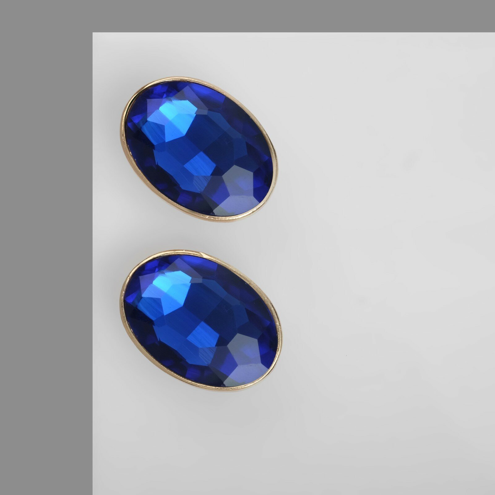 Серьги клипсы, стекло