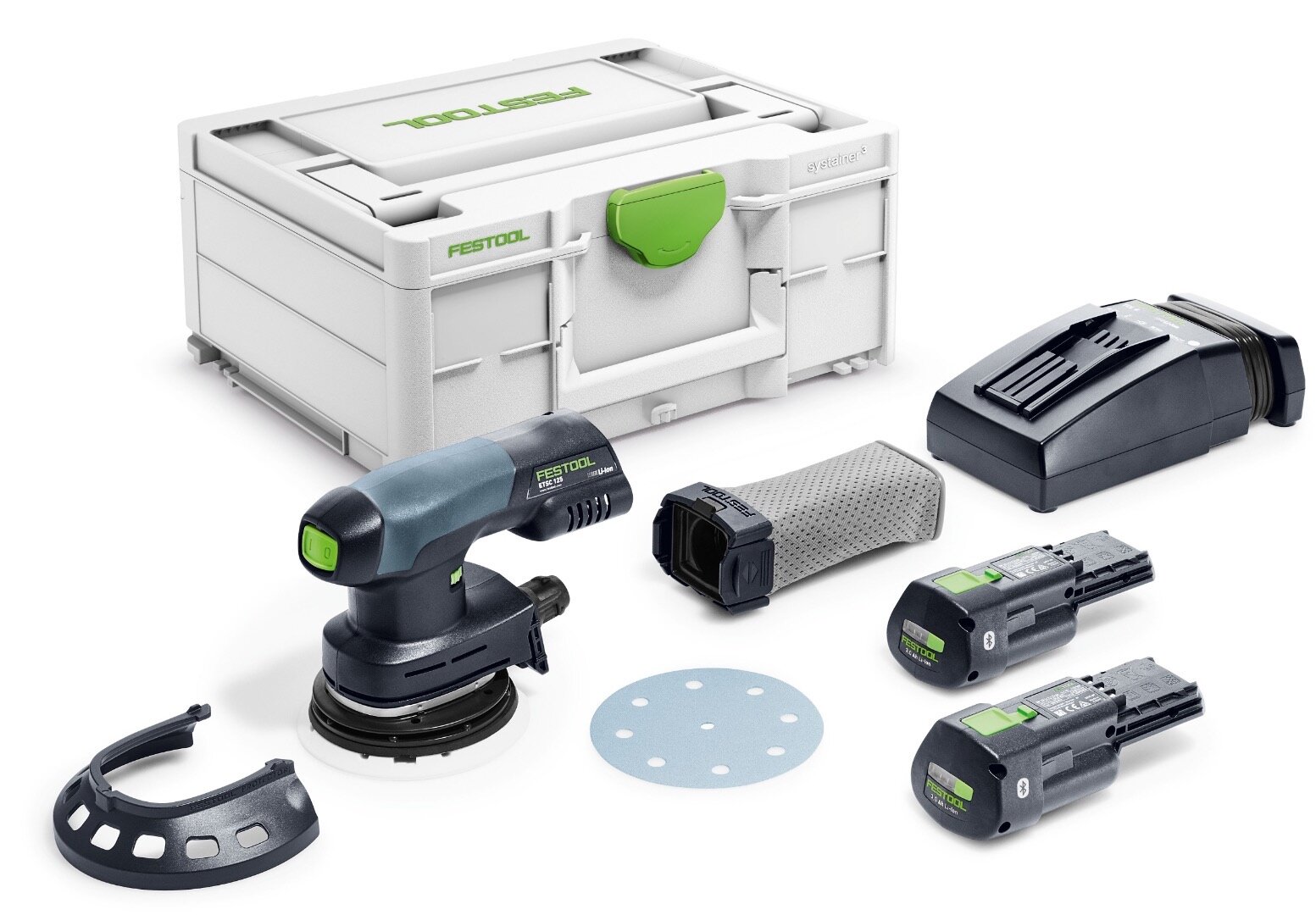 Аккумуляторная эксцентриковая шлифовальная машинка Festool ETSC 125 Li 3,0 I-Plus
