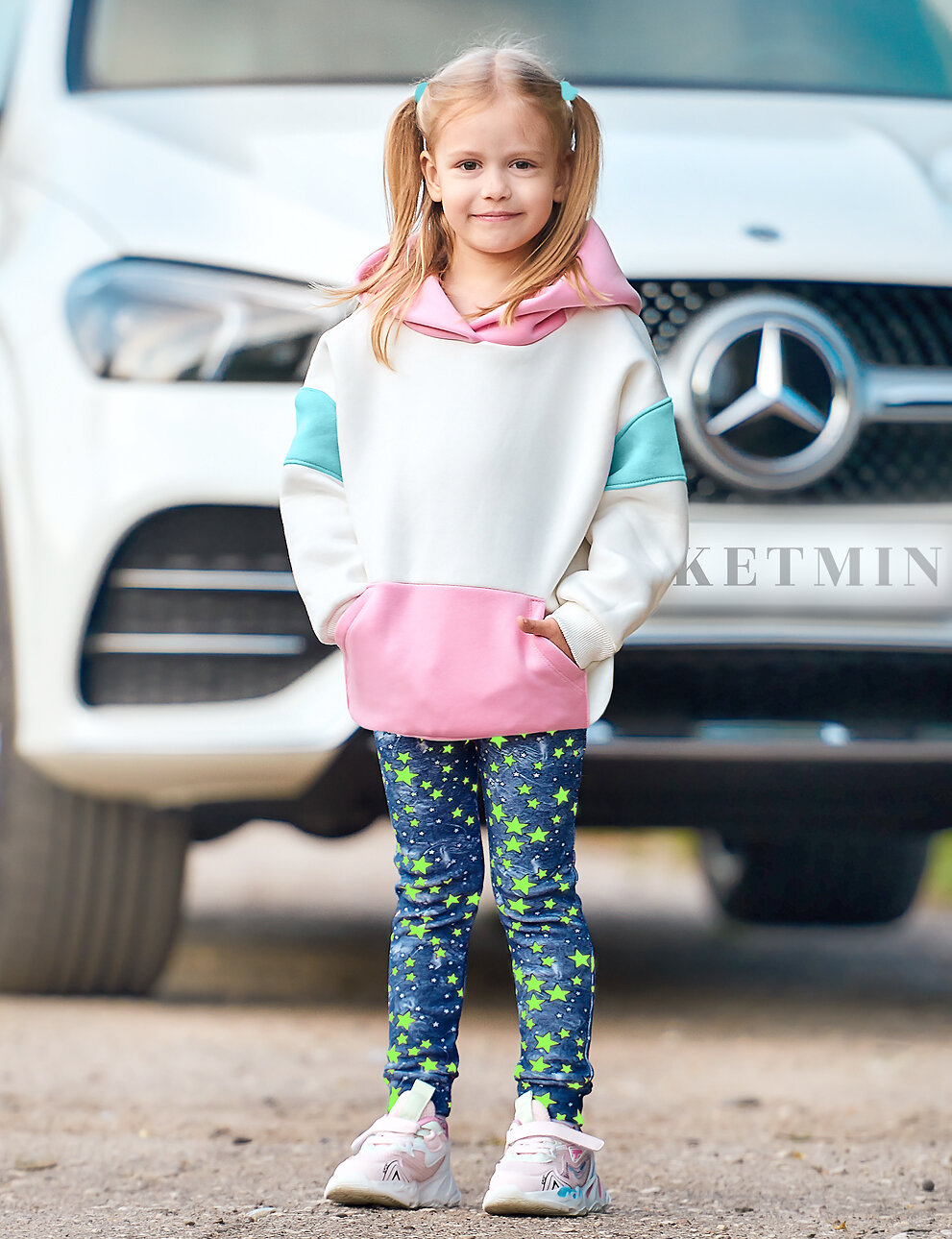 Худи оверсайз детское теплое с начесом PREMIUM LINE