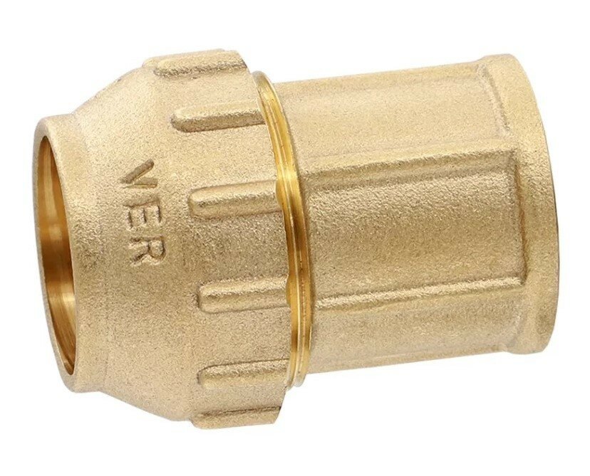 Муфта латунная 25х3/4" для ПНД прямая с внутренней резьбой