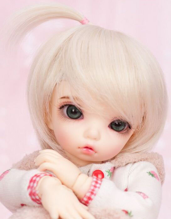 Fairyland Wig LFW-24 Blond for LittleFee (Короткий парик с челкой блонд для кукол LittleFee Фейриленд)