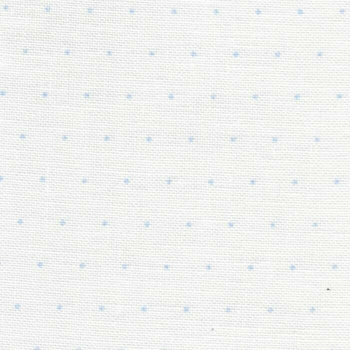 Канва Zweigart Cashel 28ct. 35х25 см. (цвет: 1129 белый в серый мини-горох)
