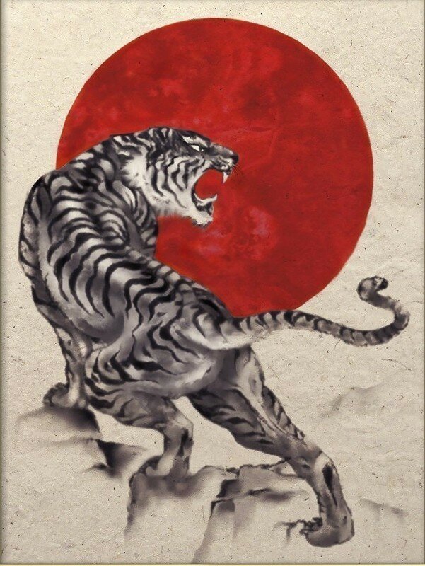 Набор Алмазная живопись #АЖ-4138 Суматранский тигр, Алмазная Мозаика, 30 х 40 см