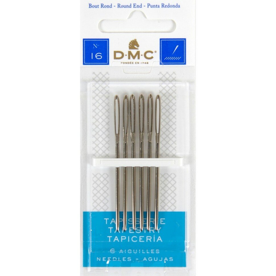 DMC 1767/2 Иглы гобеленовые №16, 6 шт