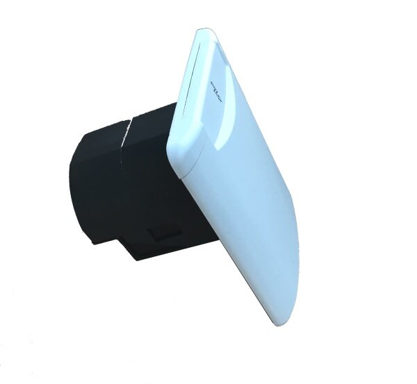 Вилка CEE (бортовой ввод) 16А, 220В с магнитной крышкой, белая