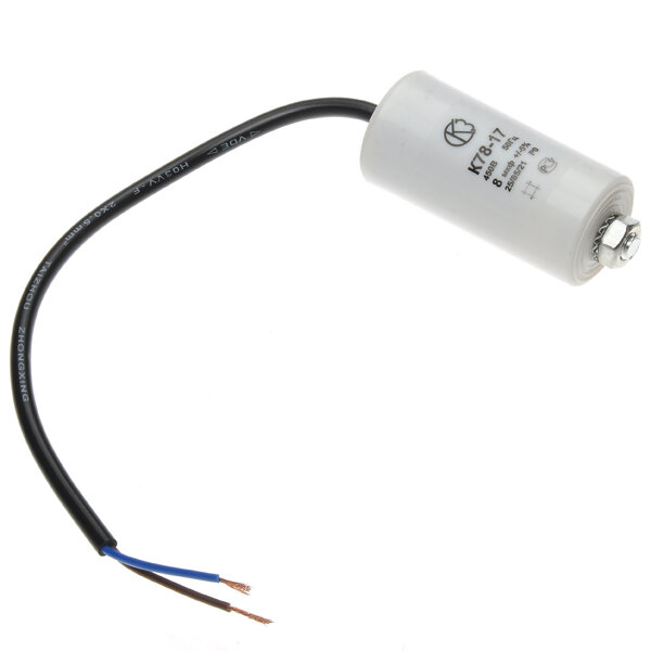 Конденсатор К78-17 пусковой 8,0 мкФ 450В изолированные выводы (2 шт. в комплекте)