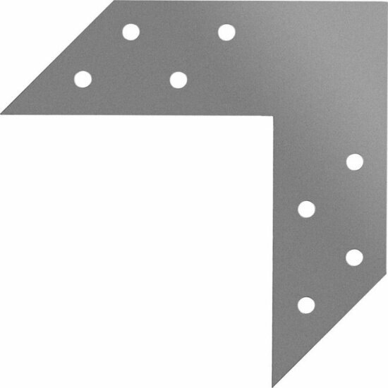 Зубр Угловой соединитель УС-2.0, 120х120х35 х 2мм, 31044-120