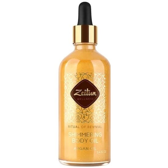 Масло для тела Zeitun Ритуал восстановления, мерцающее с аргановым маслом, 100 мл