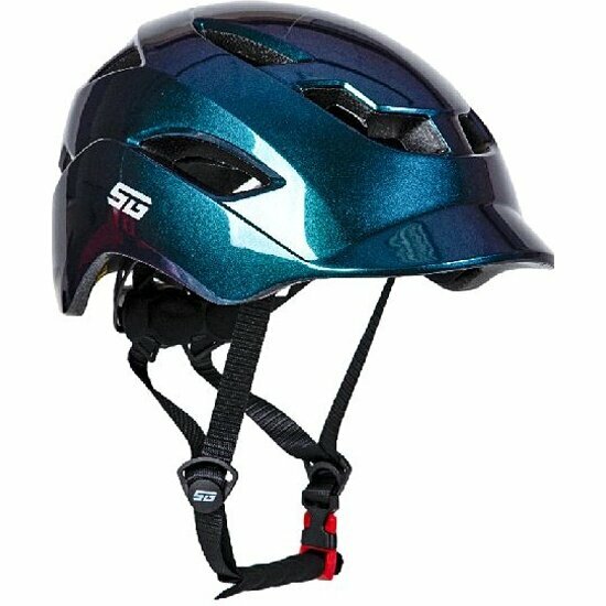 Шлем Stg TS-51 с фонарем, M (54-58 см), синий