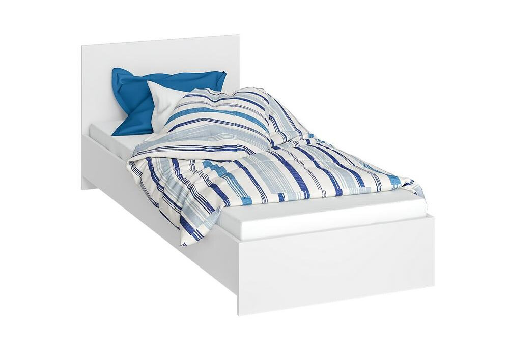 Односпальная кровать Woodville Адайн 80х200 белое дерево Размеры: Высота 700мм Глубина 2032мм Ширина 835мм